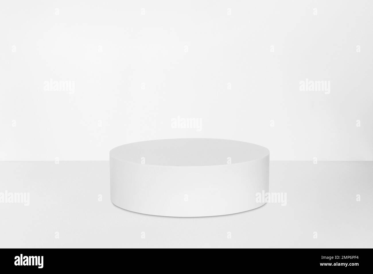 White cylinder pedestal podium geometric shape platform circle hi-res ...