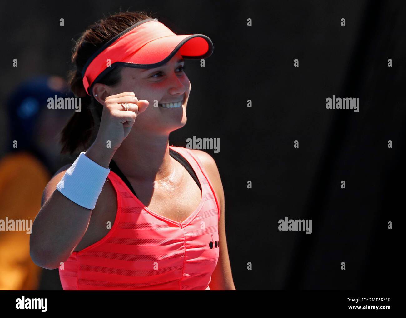 United States' Lauren Davis celebrates after defeating Germany's Andrea ...