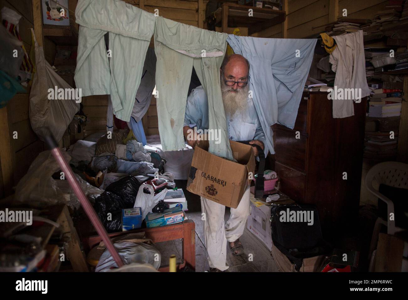 In this Jan. 11, 2018 photo, Father Pablo Zabala, better known as Padre ...