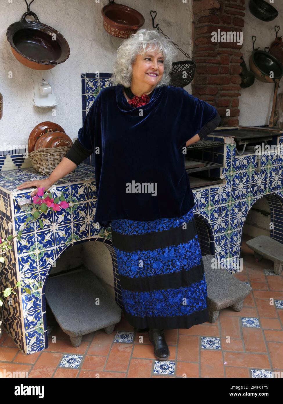 Mexican writer Laura Esquivel poses at her house in Mexico City on Wed ...