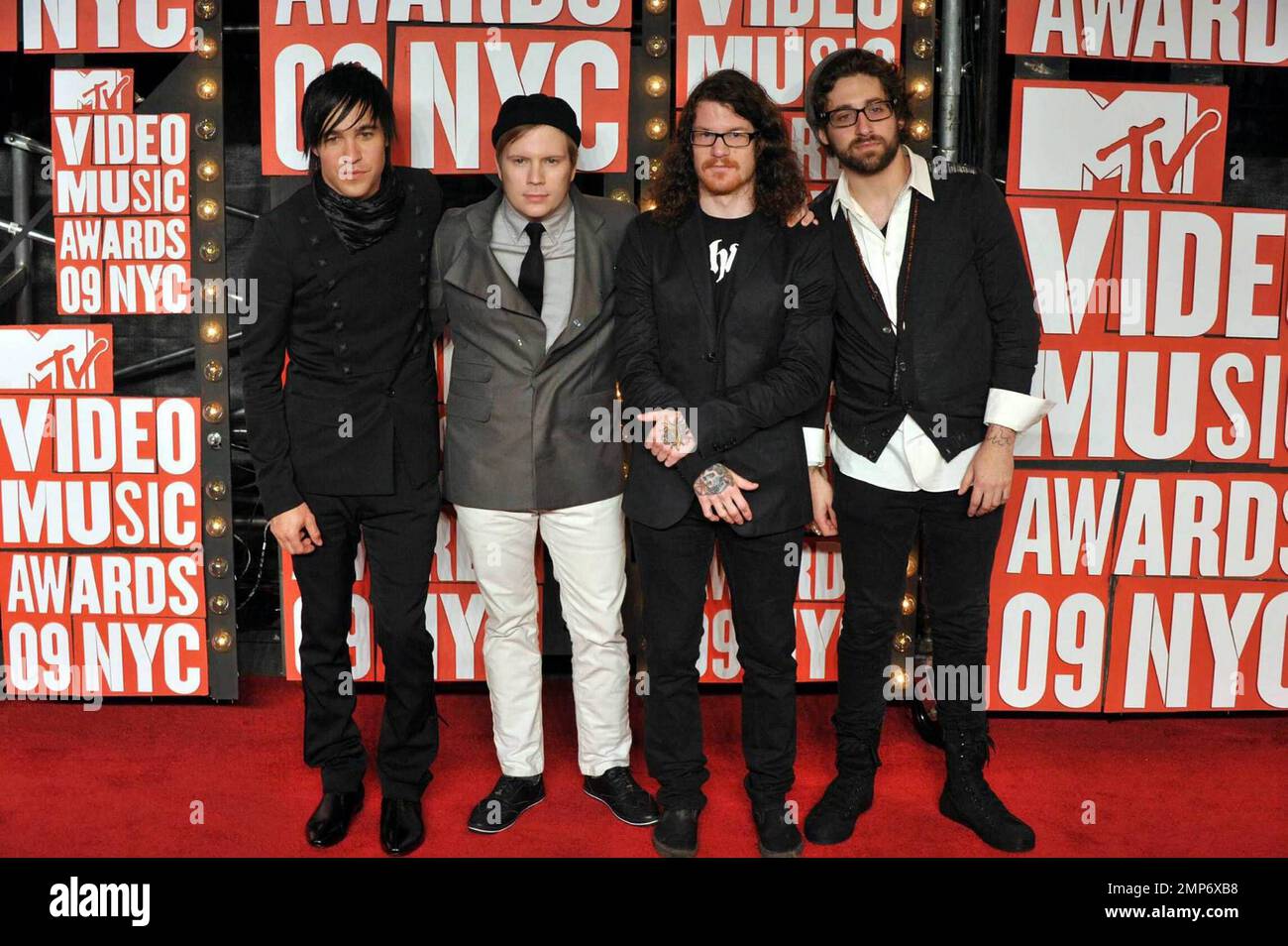Fall Out Boy attends the 26th Annual MTV Video Music Awards 2009 in New ...