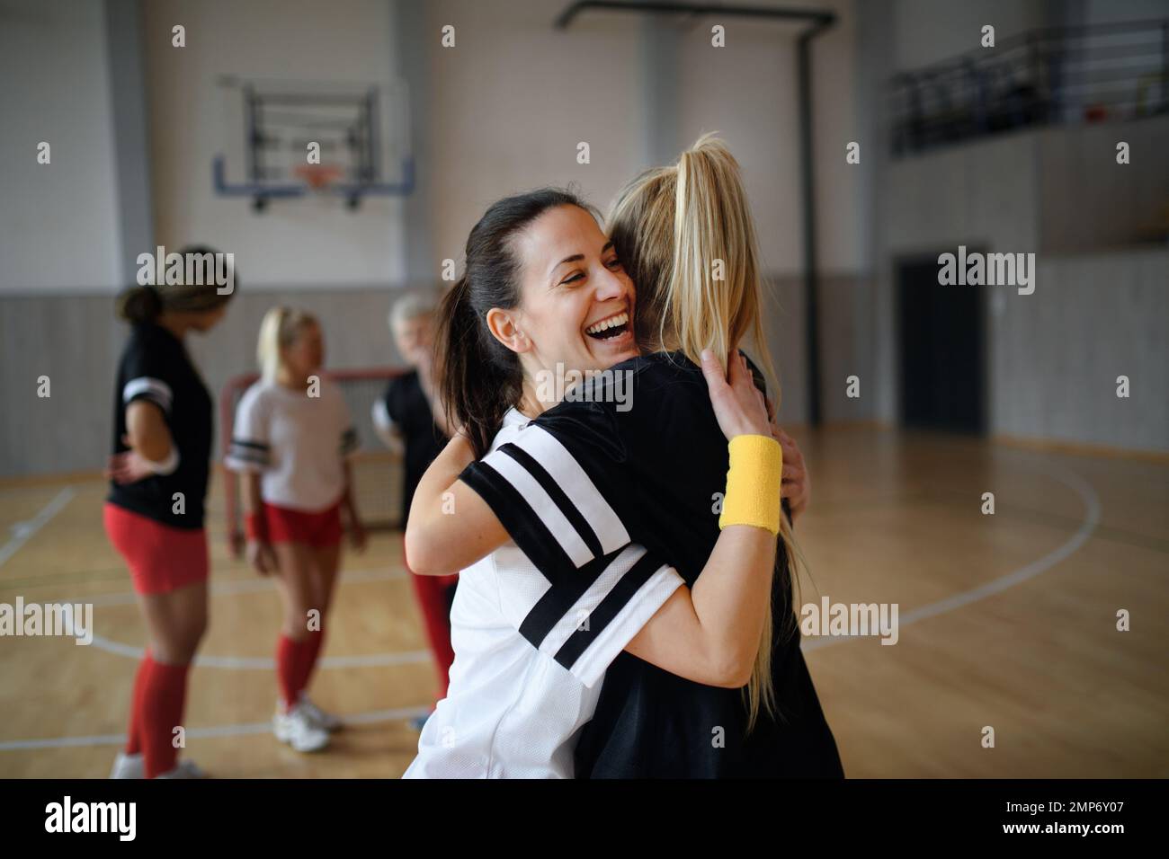 Hugging coach hi-res stock photography and images - Alamy