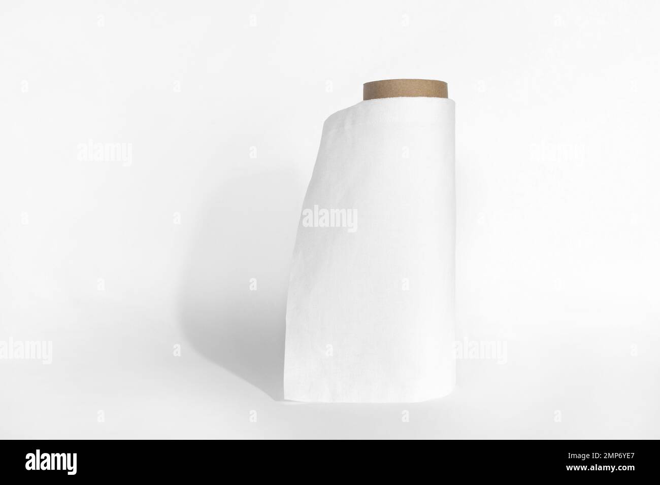 White cotton Fabric Roll Mockup Stock Photo - Alamy