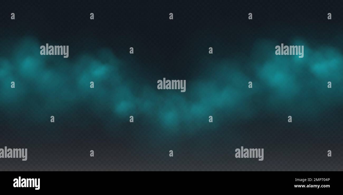 Blue smoke, colorful fog, realistic smog, haze, mist or cloudiness ...