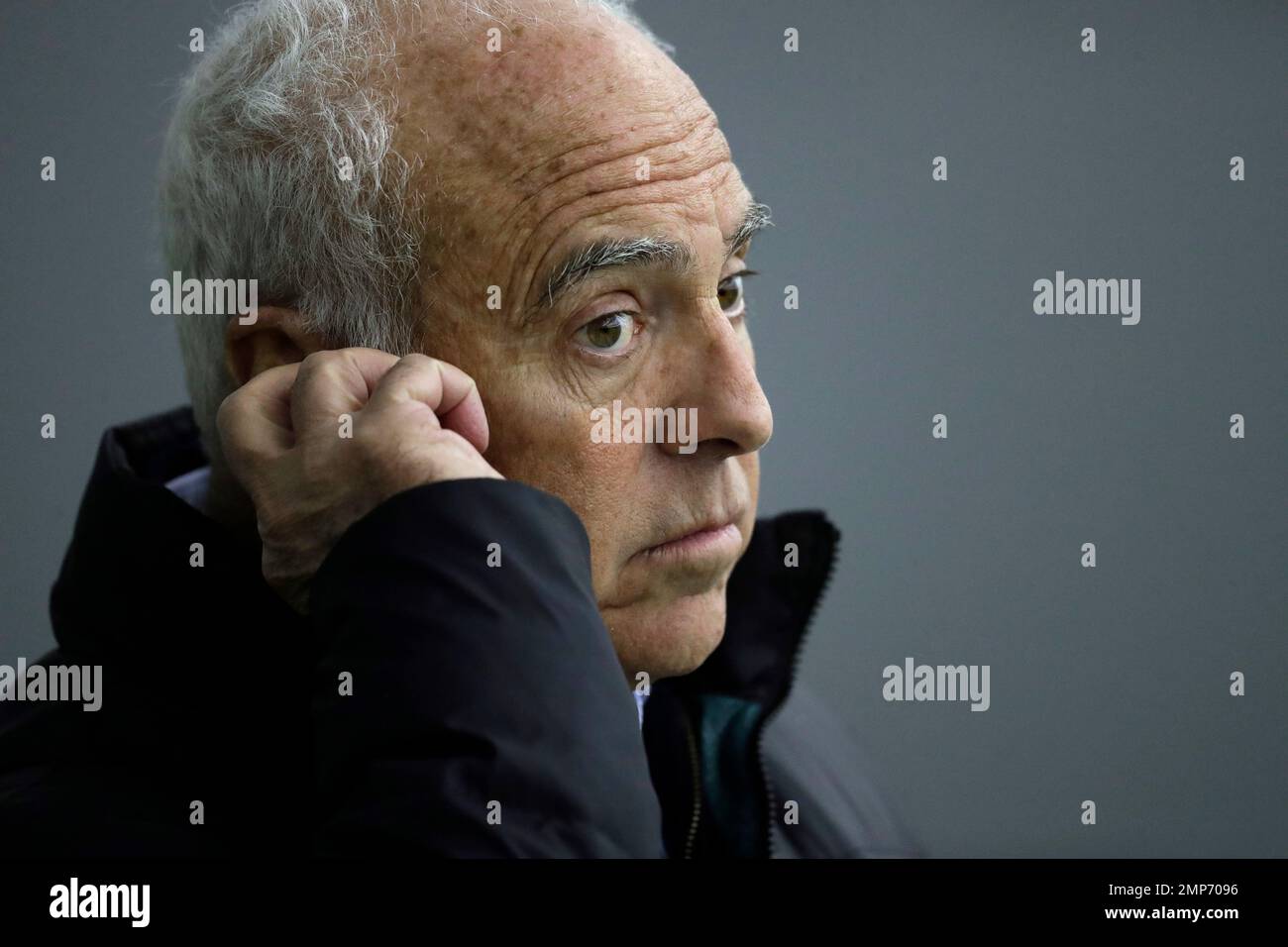 Philadelphia Eagles' Jeffrey Lurie watches practice at the team's NFL ...