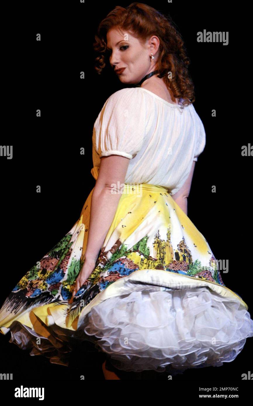 Models walk the runway during the 30 Years of Pin-Up fashion show ...