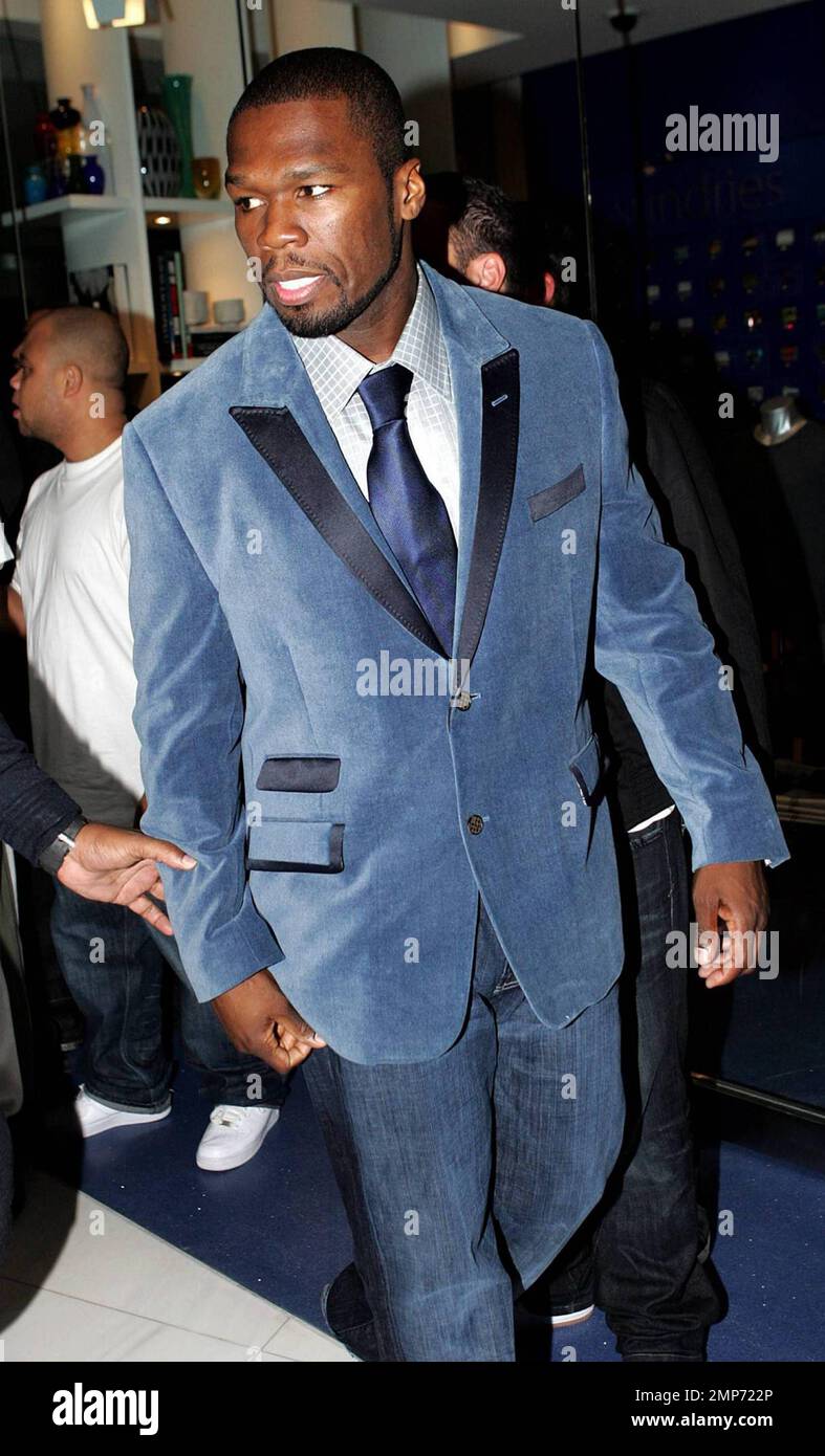 Rapper 50 "Scent" Cent arrives at LIV nightclub for the launch of his ...