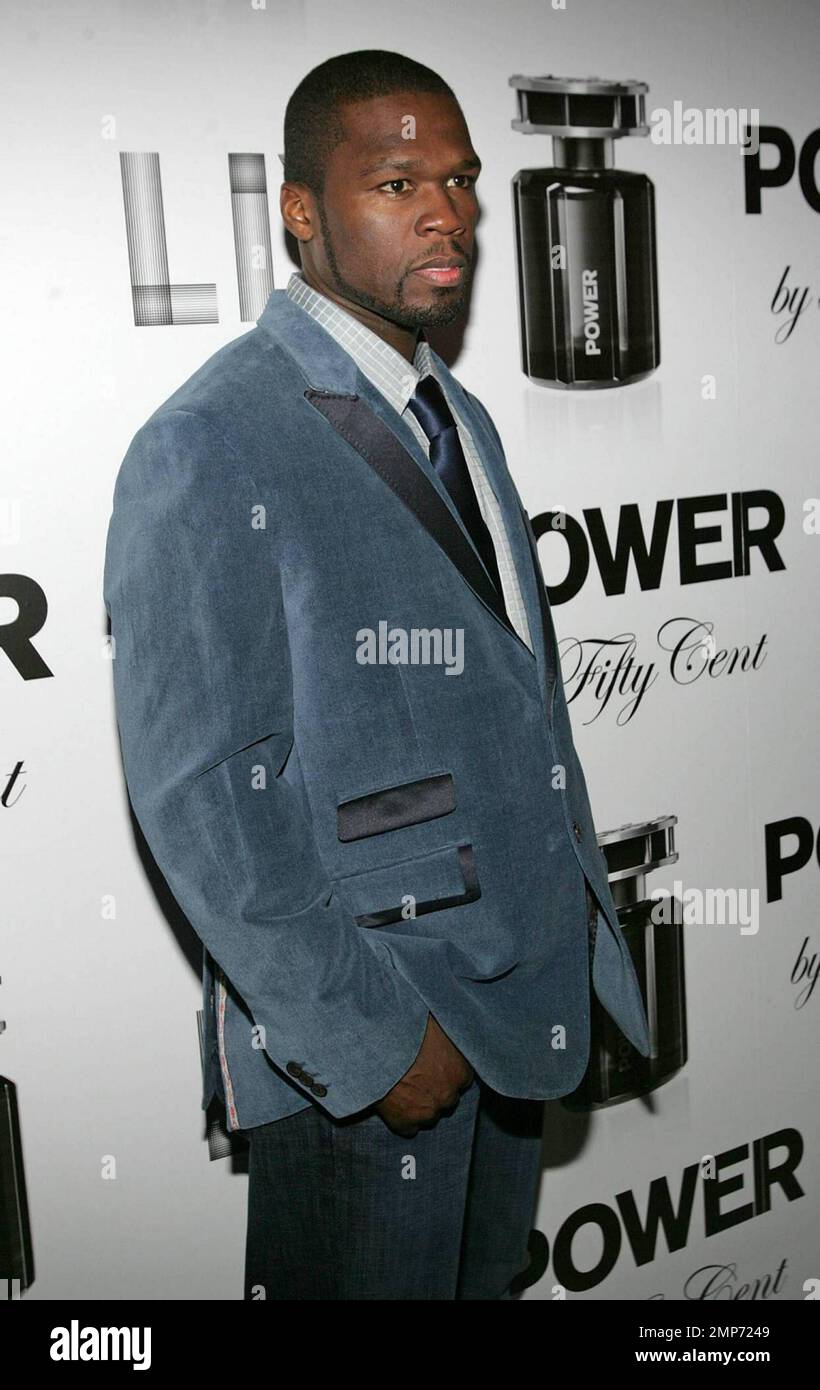 Rapper 50 "Scent" Cent arrives at LIV nightclub for the launch of his ...