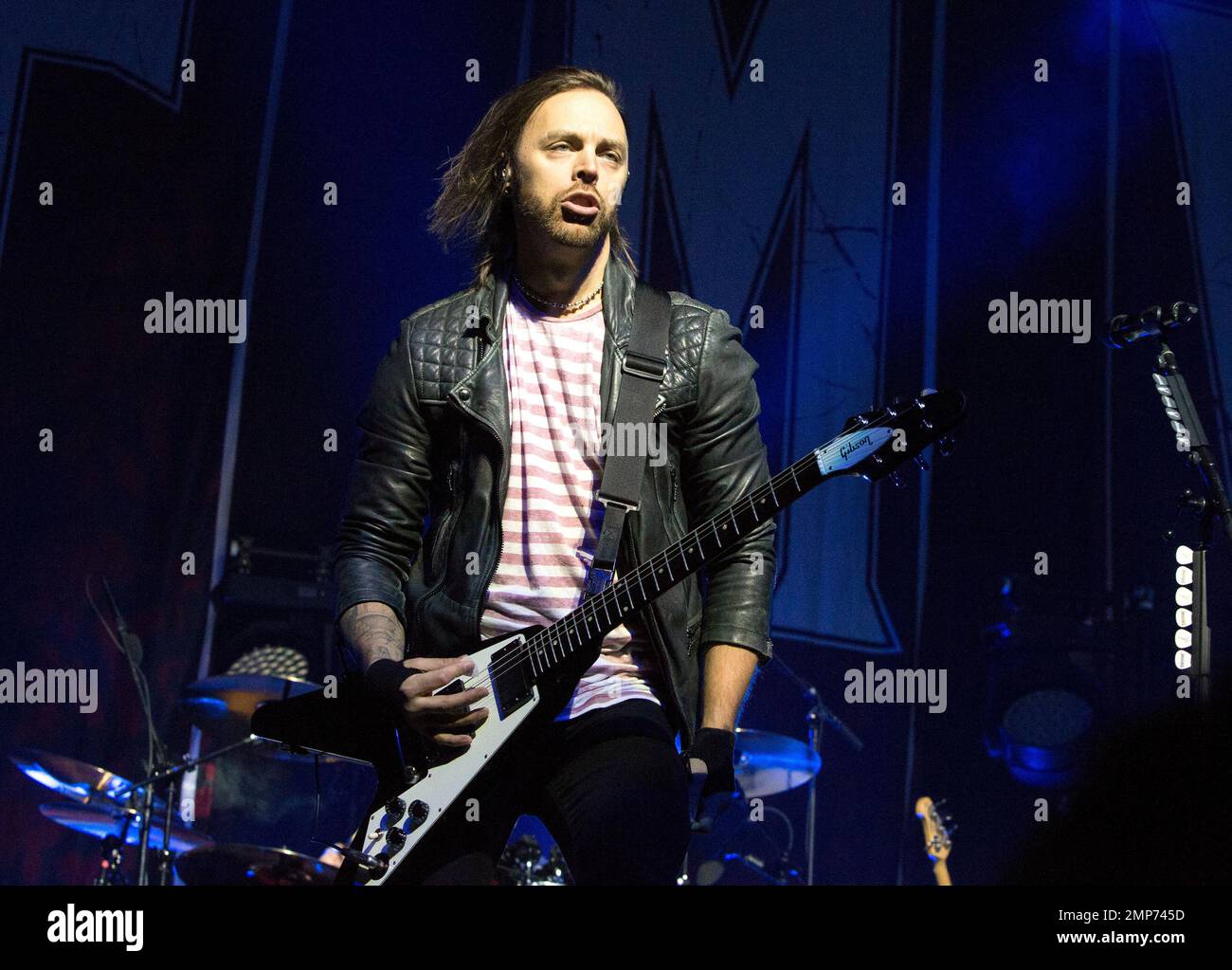 Matthew Tuck of the band Bullet for My Valentine performs in concert as ...