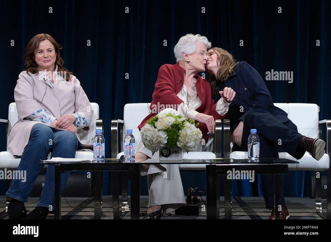 Emily Watson, from left, Angela Lansbury and Maya Thurman-Hawke ...
