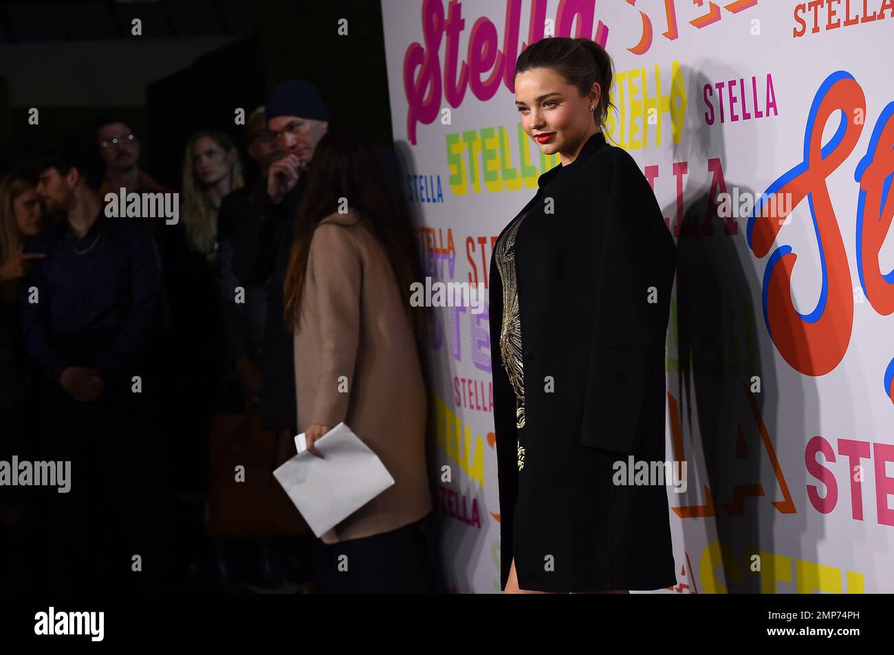 Miranda Kerr arrives at the Stella McCartney Autumn 2018 Presentation ...