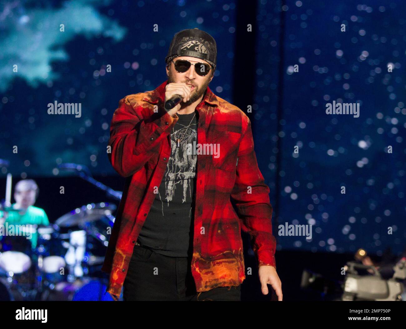 M. Shadows of the band Avenged Sevenfold performs in concert during ...