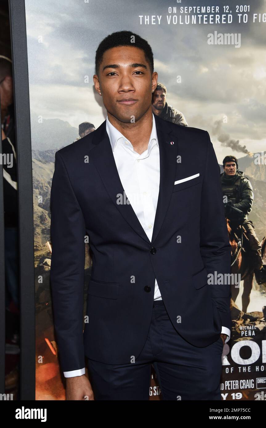 Actor Carter Redwood attends the world premiere of "12 Strong" at Jazz ...