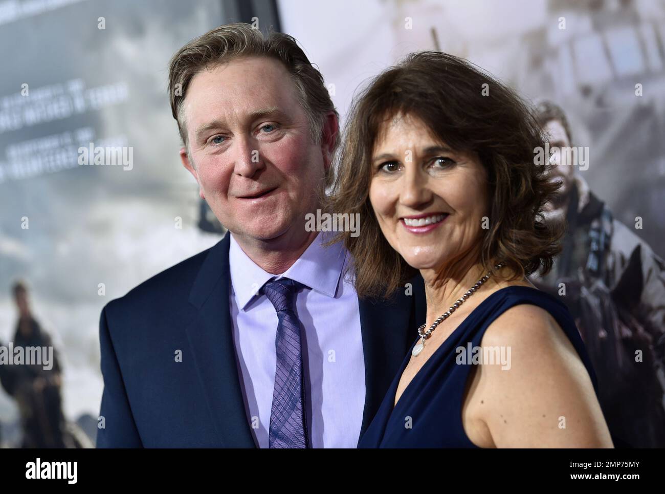 Author and producer Doug Stanton and wife Anne Stanton attend the world ...