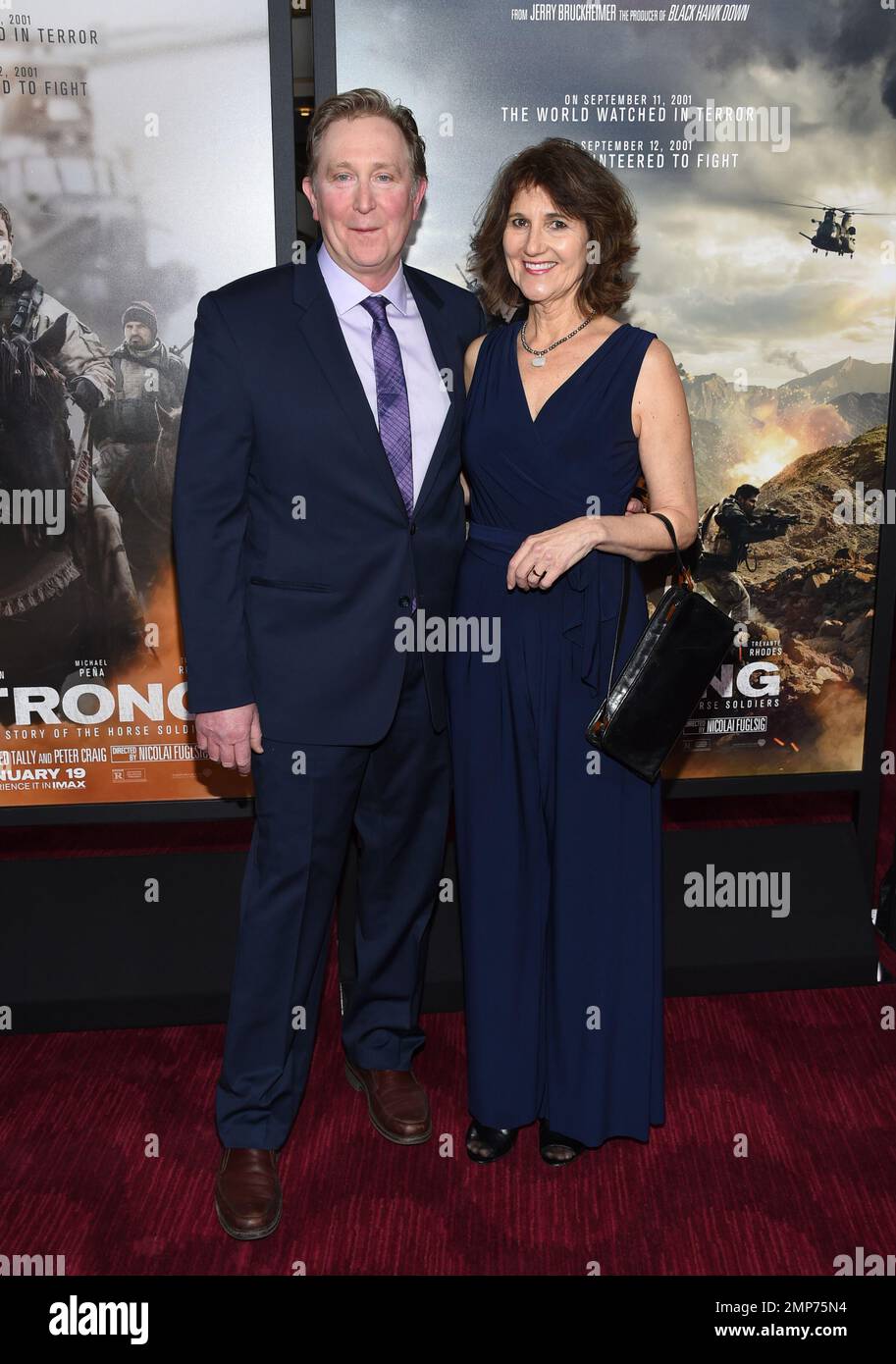 Author and producer Doug Stanton and wife Anne Stanton attend the world ...