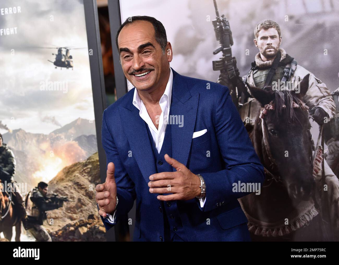 Actor Navid Negahban attends the world premiere of "12 Strong" at Jazz ...