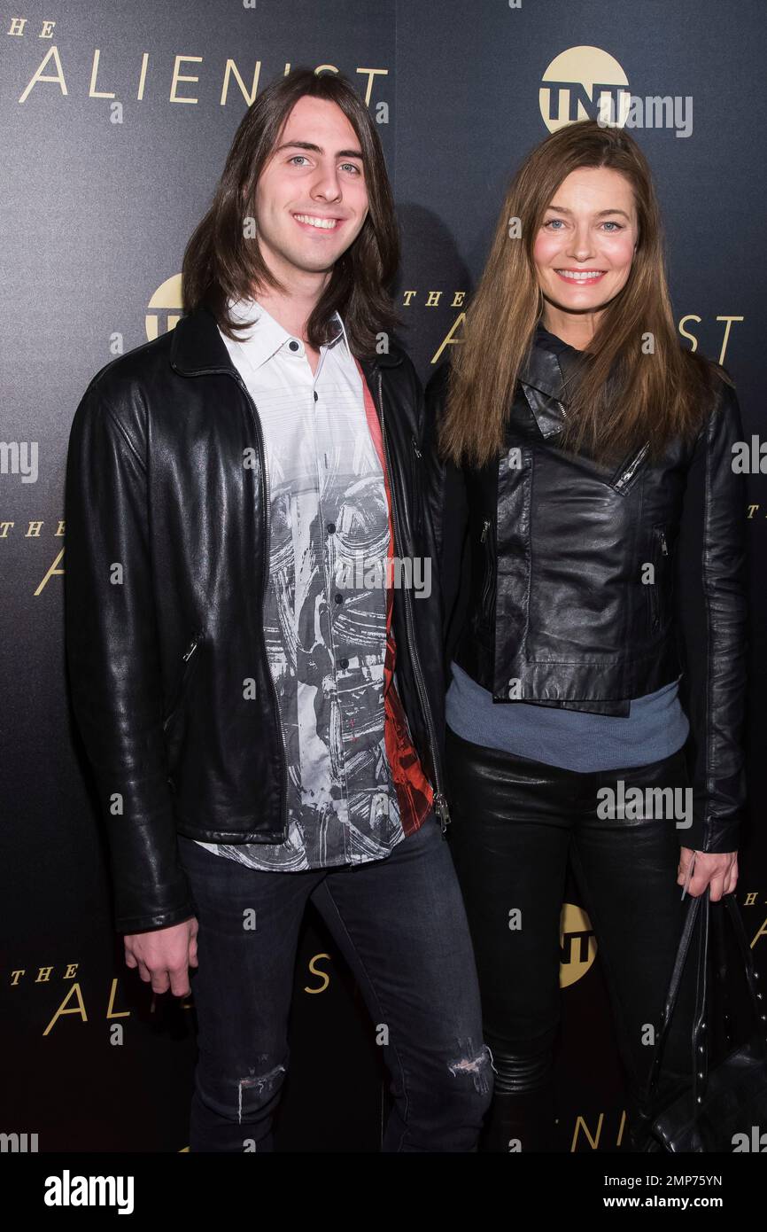 Jonathan Raven Ocasek and Paulina Porizkova attend the premiere of TNT's "The Alienist" at iPic ...