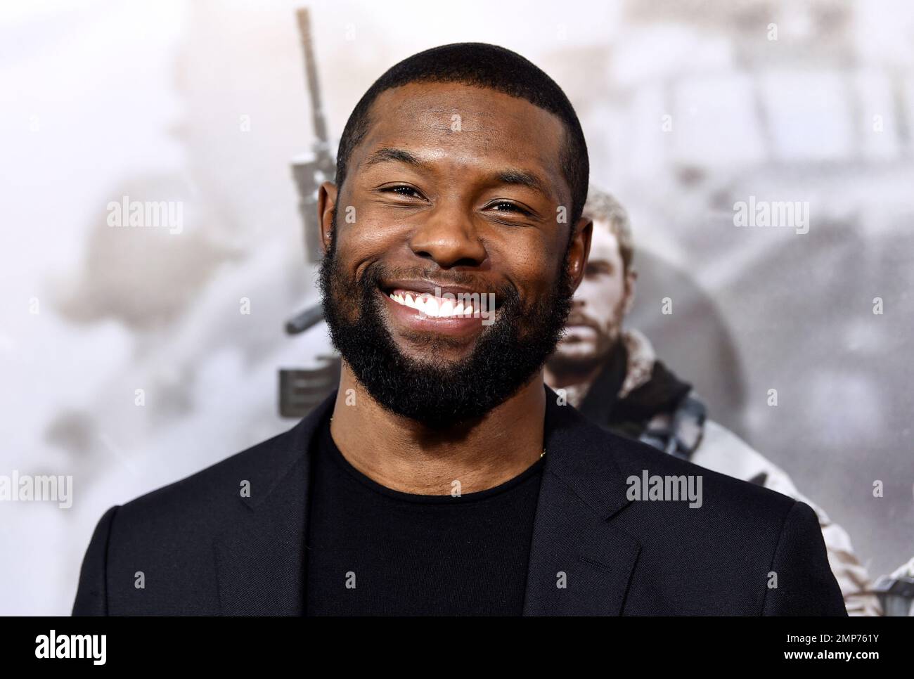 Actor Trevante Rhodes attends the world premiere of "12 Strong" at Jazz ...