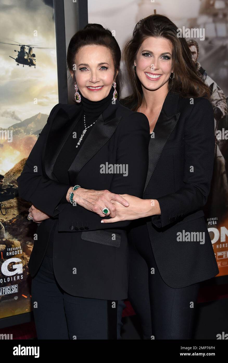 Actress Lynda Carter and daughter Jessica Altman attends the world ...