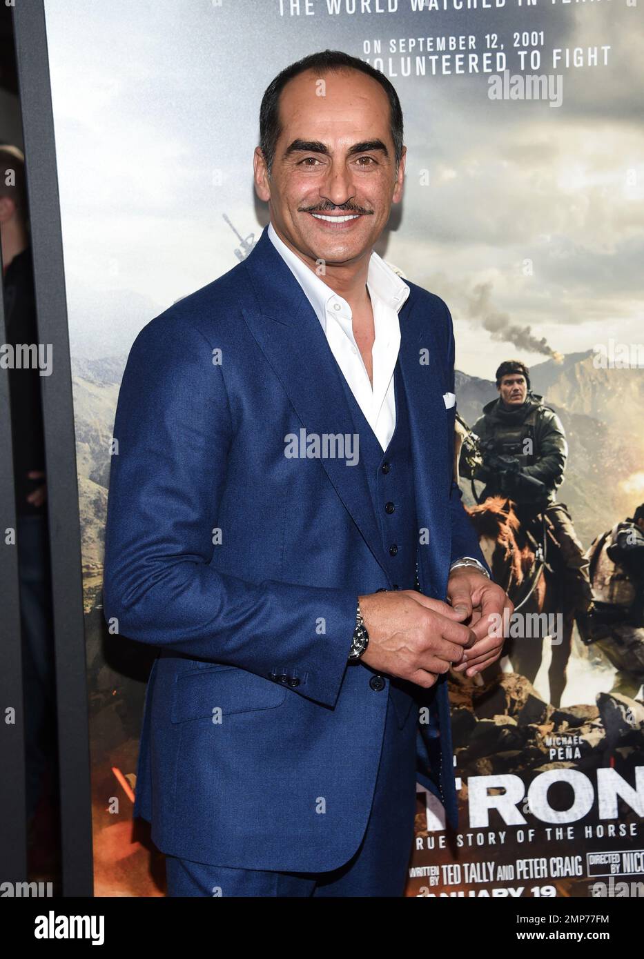 Actor Navid Negahban attends the world premiere of "12 Strong" at Jazz ...