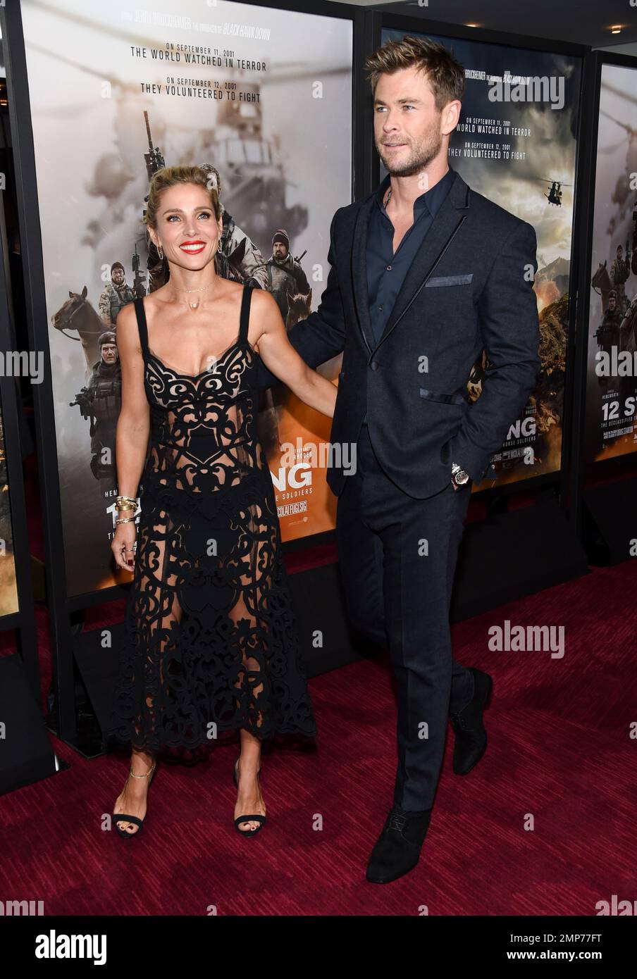 Actors Chris Hemsworth and wife Elsa Pataky attend the world premiere ...