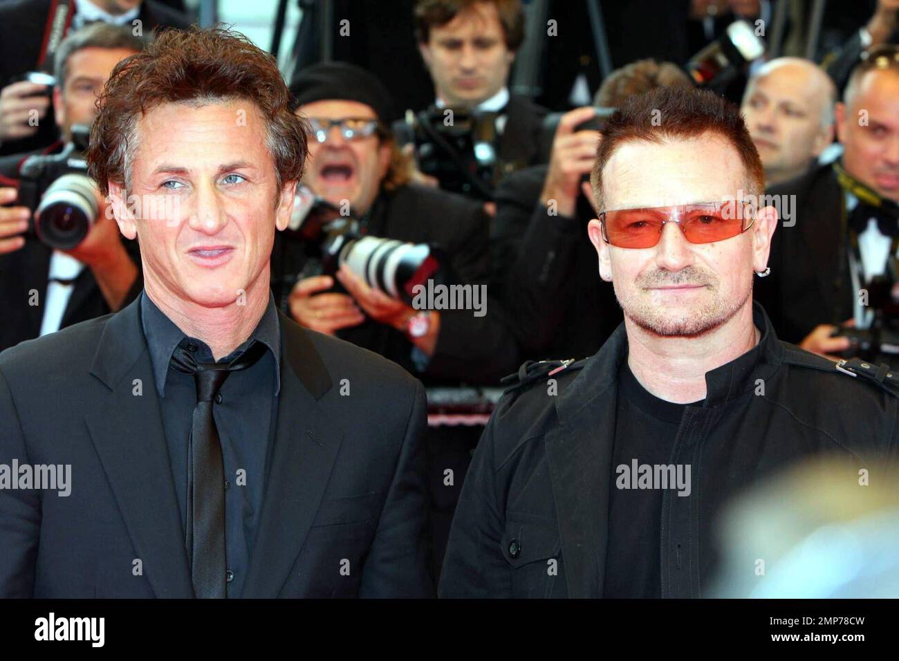 Sean Penn and Bono attend the Cannes Film Festival premiere of "A ...