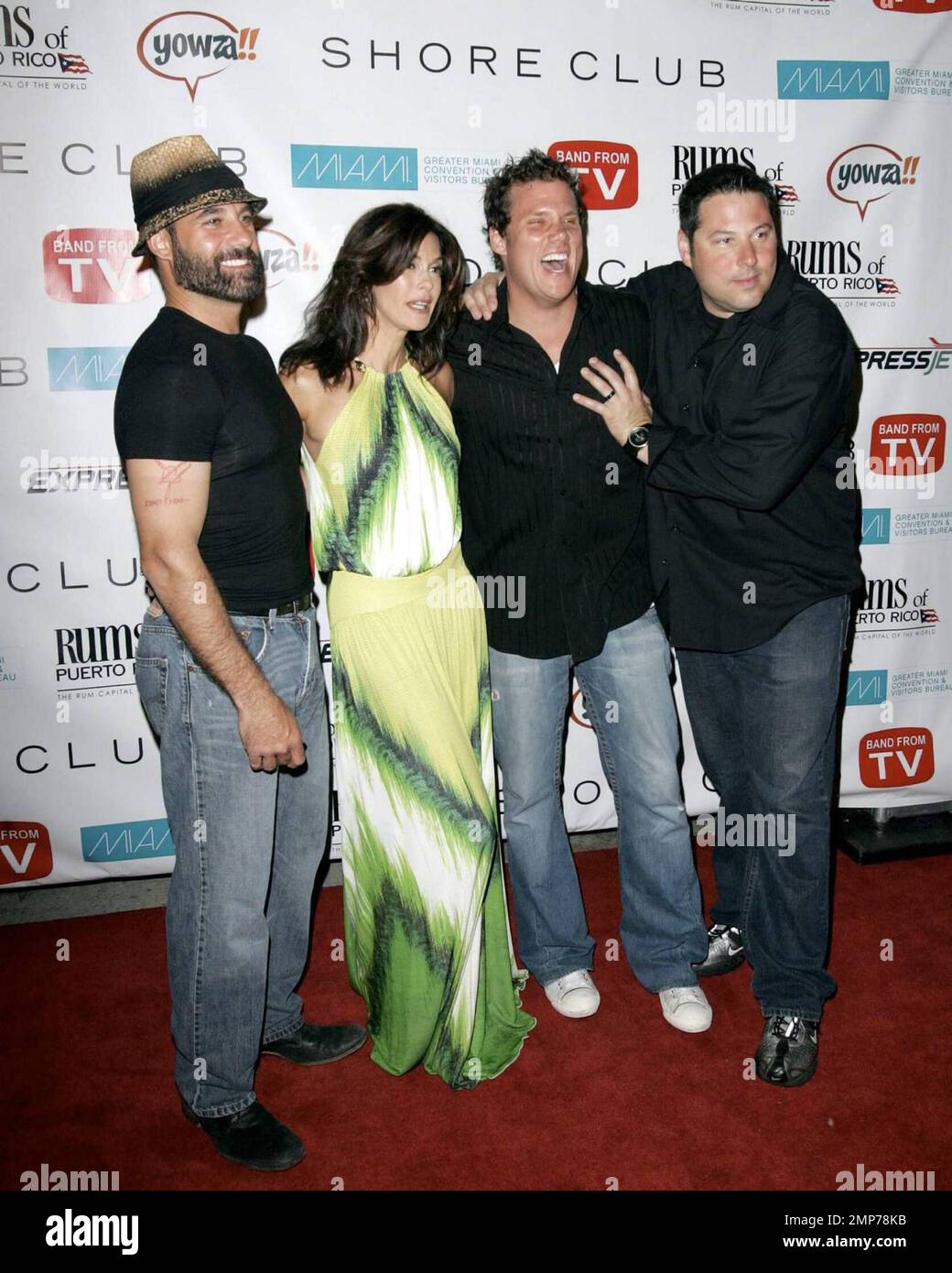 The Band from TV Adrian Pasdar, Teri Hatcher, Bob Guiney and Greg ...