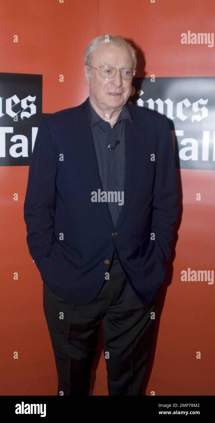 Michael Caine poses with New York Times writer at large Charles McGrath at the, A Conversation ...