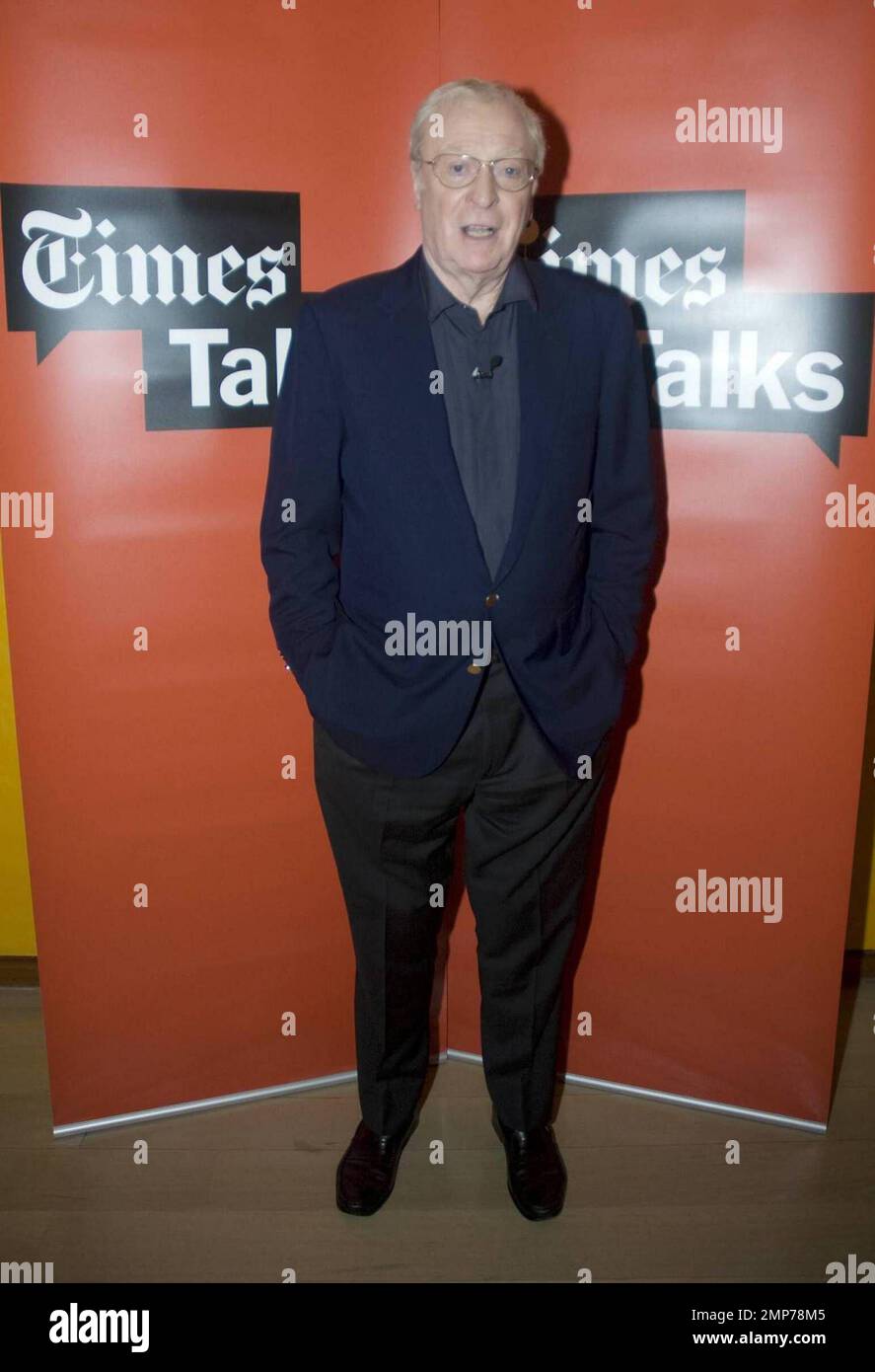 Michael Caine poses with New York Times writer at large Charles McGrath ...
