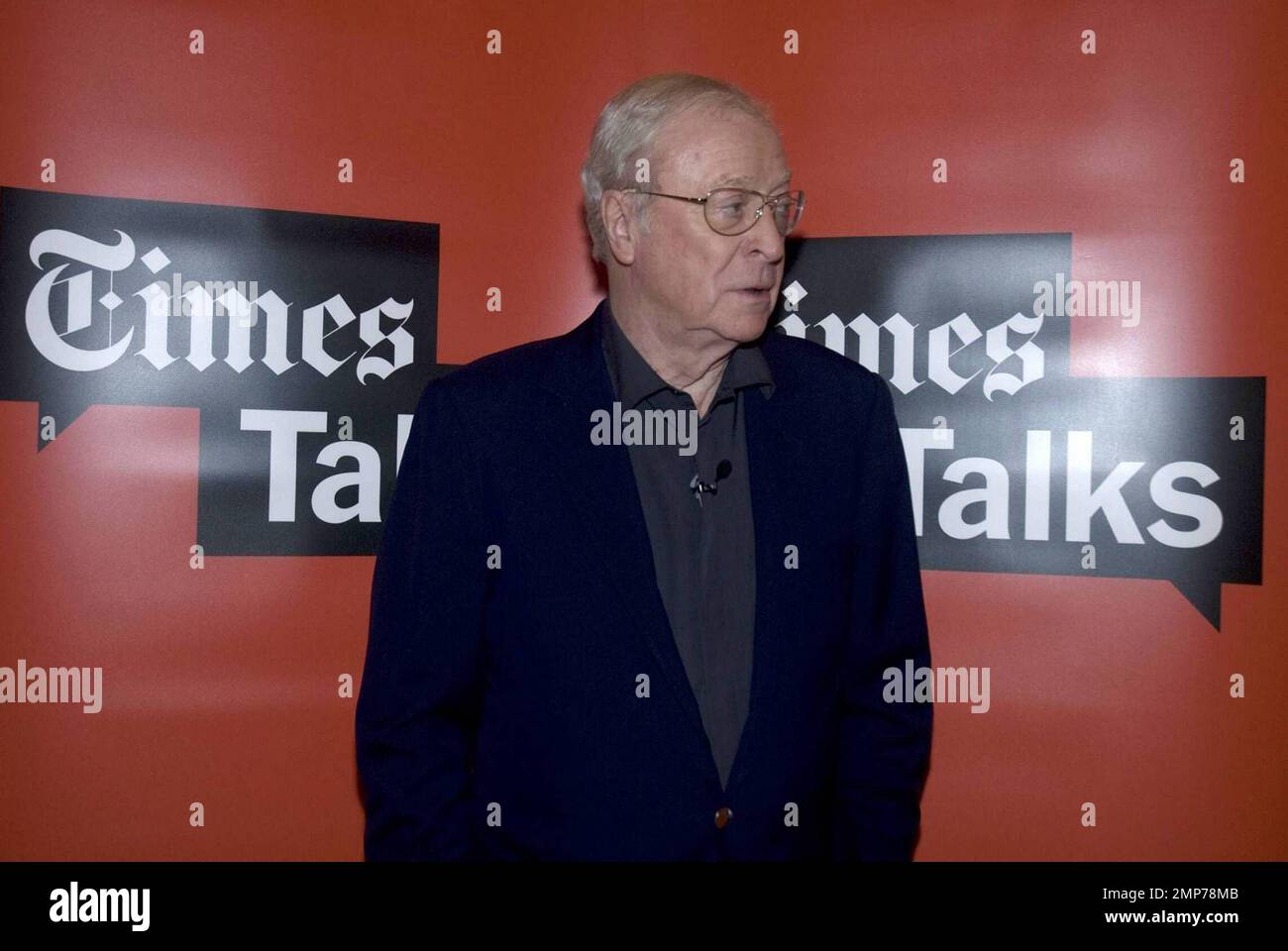 Michael Caine poses with New York Times writer at large Charles McGrath at the, A Conversation ...