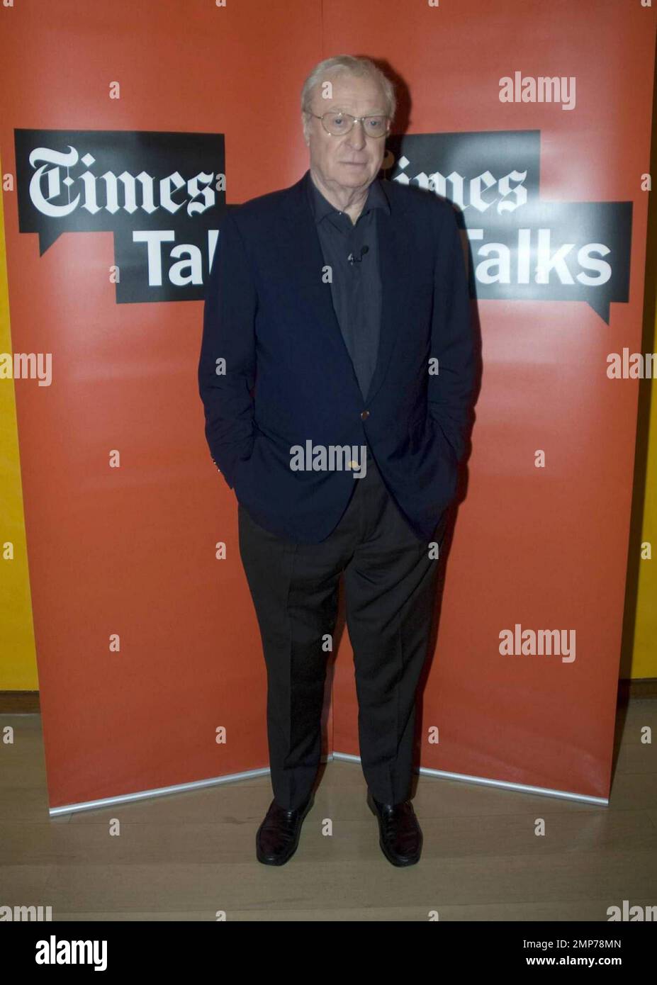 Michael Caine poses with New York Times writer at large Charles McGrath ...
