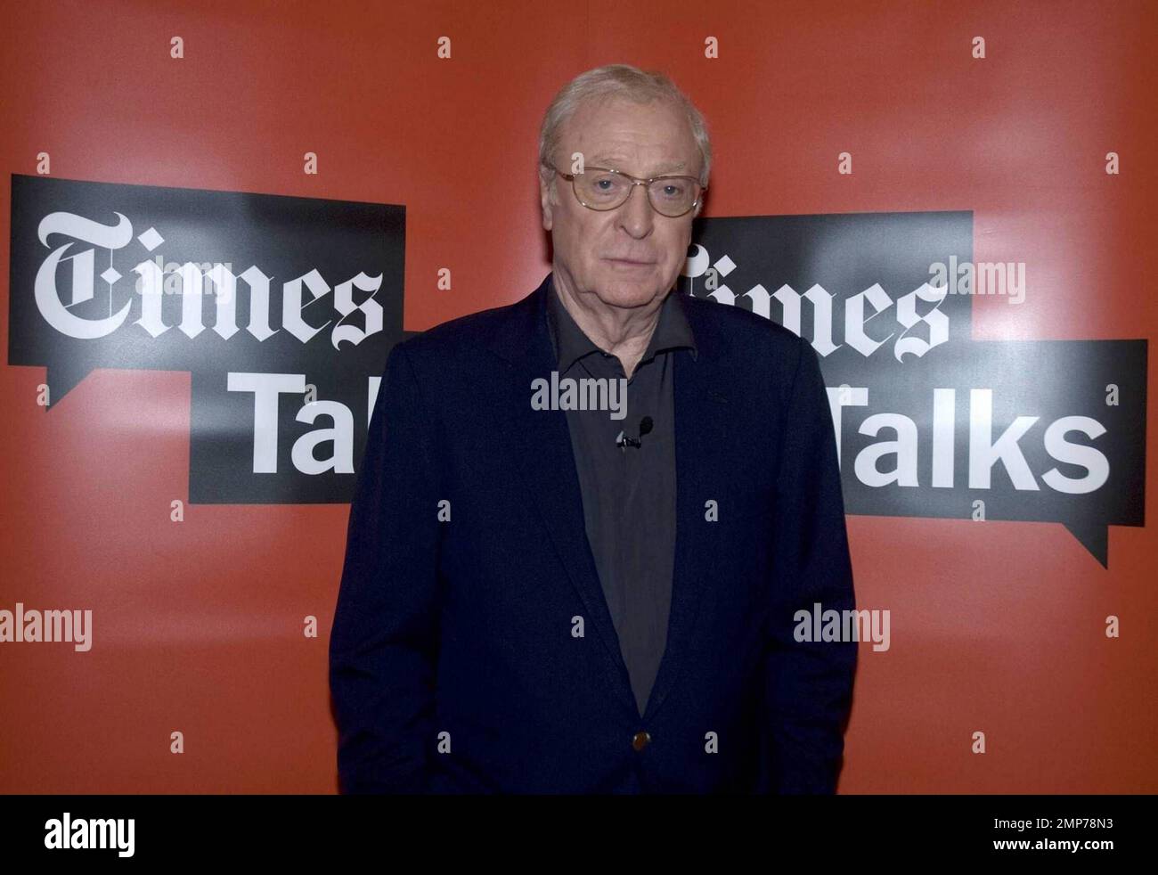 Michael Caine poses with New York Times writer at large Charles McGrath ...