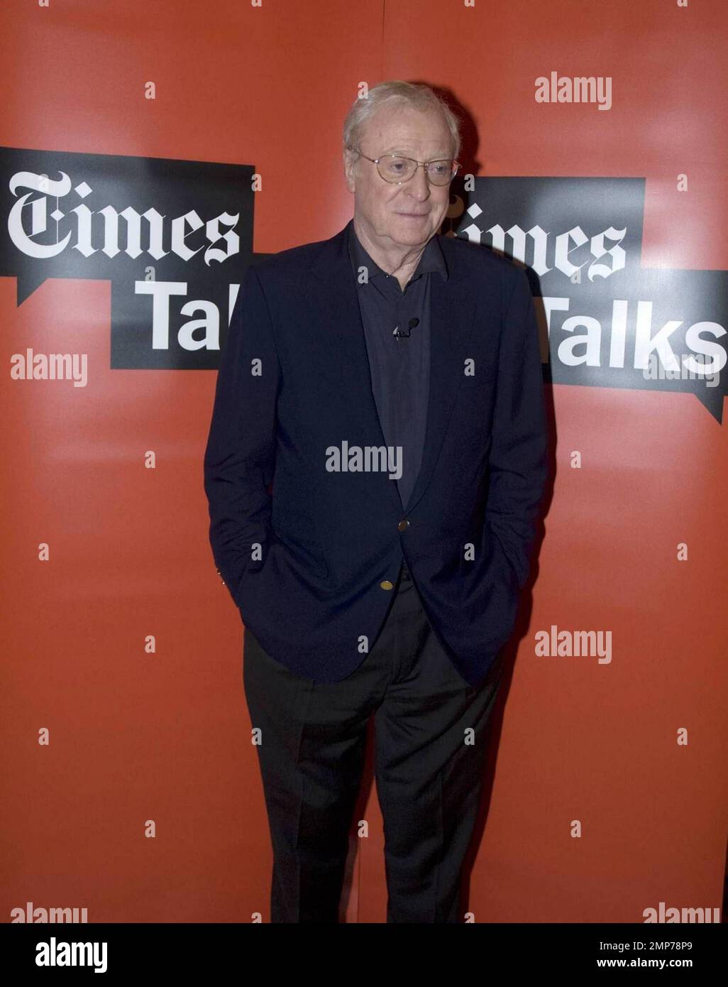 Michael Caine poses with New York Times writer at large Charles McGrath at the, A Conversation ...
