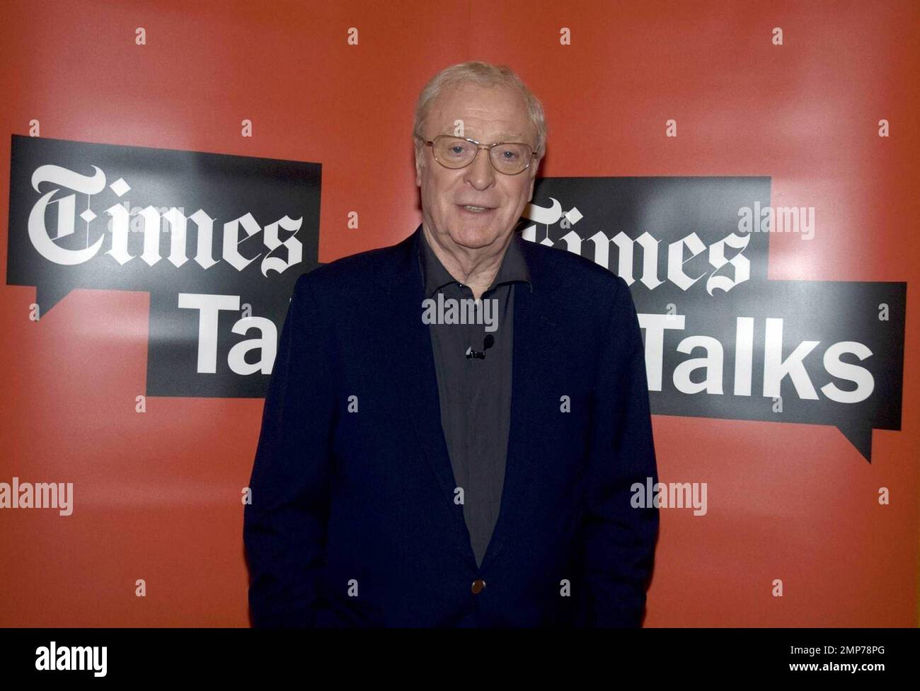 Michael Caine poses with New York Times writer at large Charles McGrath at the, A Conversation ...