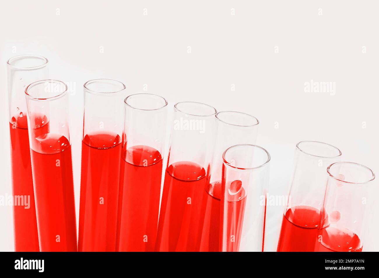 laboratory flasks, blood, red liquid, tests, viruses, dirty blood ...