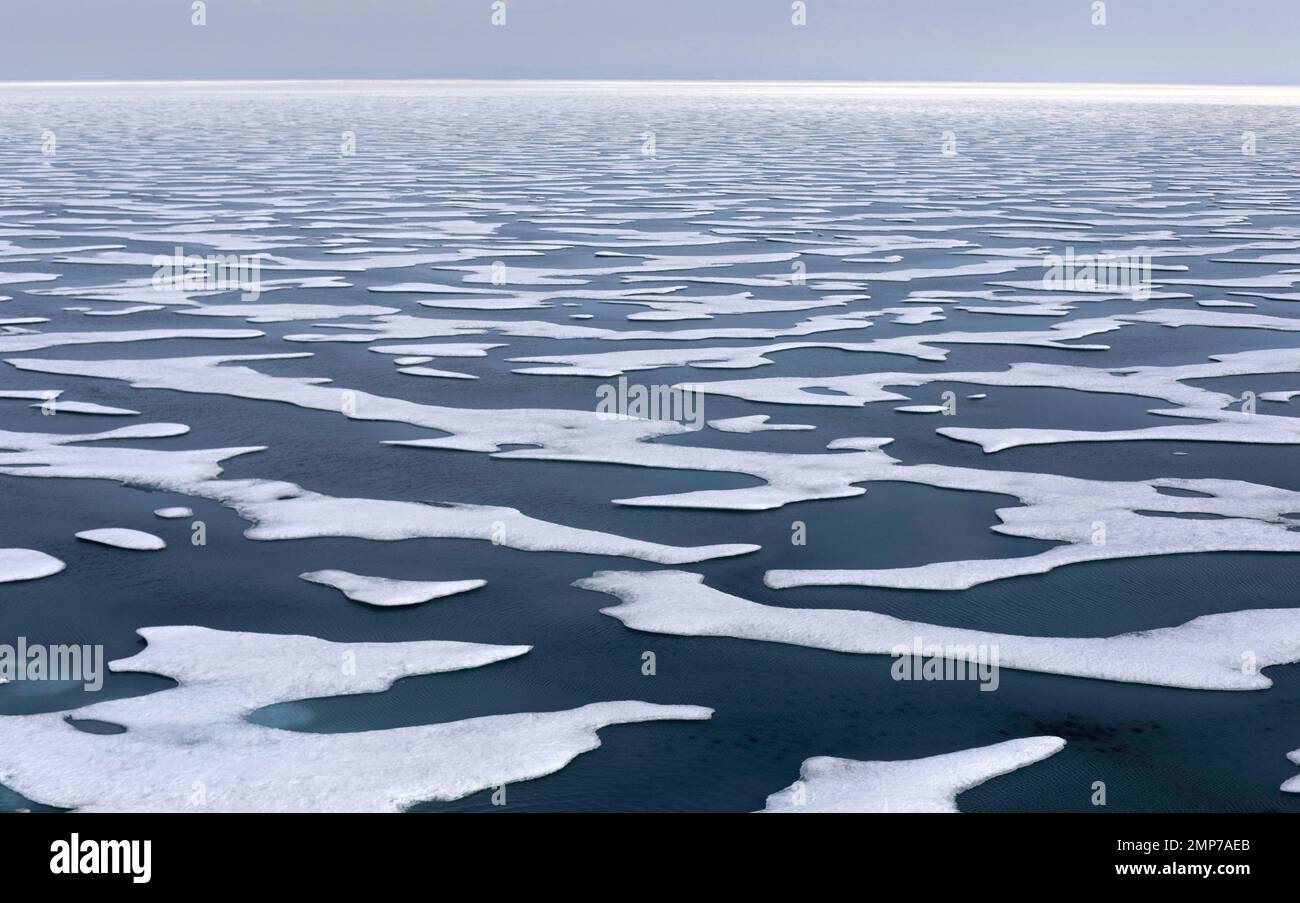 Melting sea ice is seen along the Northwest Passage in the Canadian ...