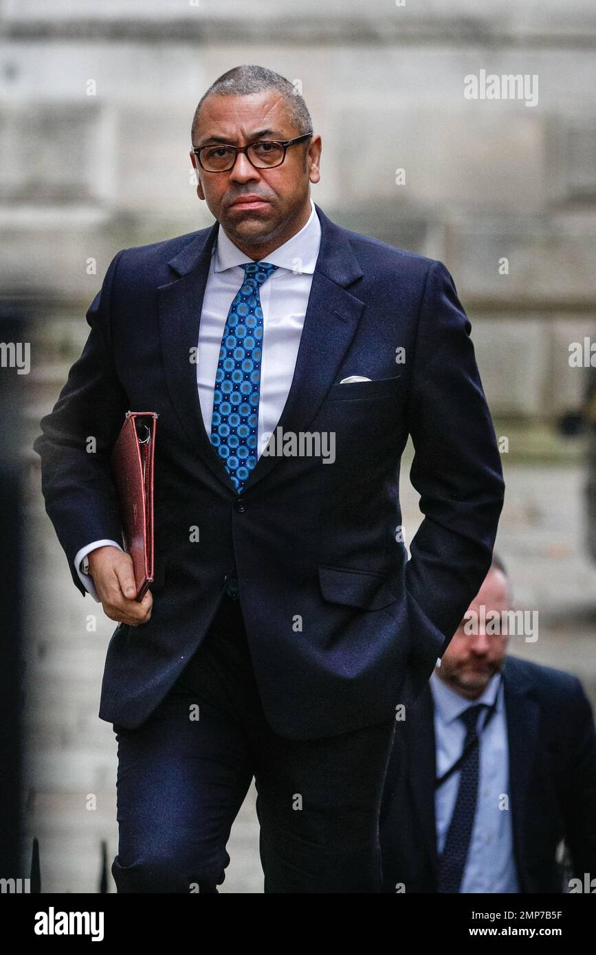 London, UK. 31st Jan, 2023. James Cleverly, MP, Secretary of State for ...