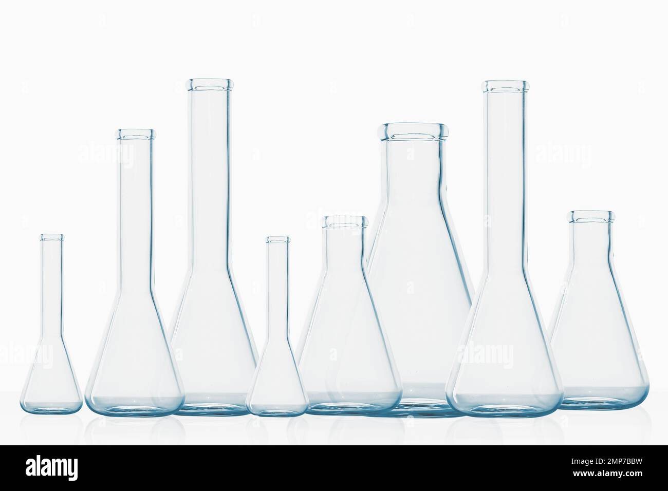 laboratory flasks, glass jars, laboratory, white background Stock Photo ...