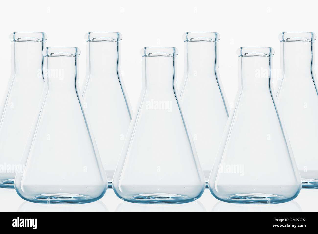 laboratory flasks, glass jars, laboratory, white background Stock Photo ...