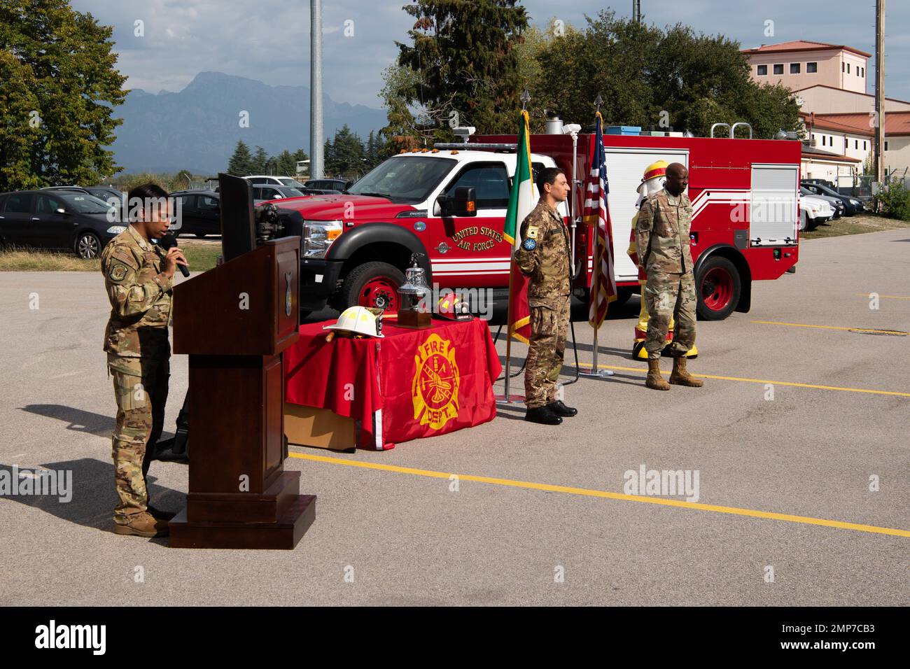 Staff Sgt. Kayla Jerido, 31st Civil Engineer Squadron lead firefighter ...