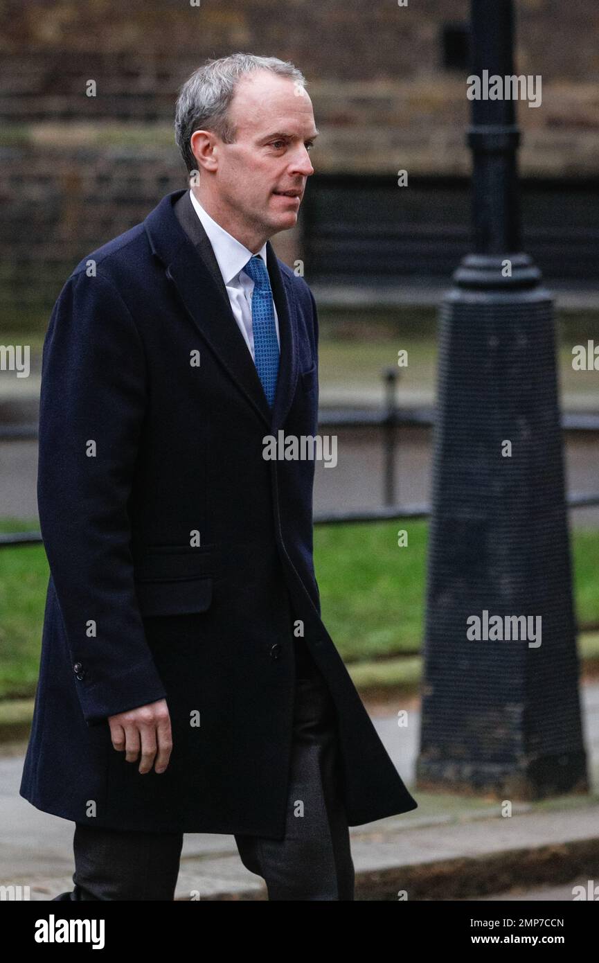 London, UK. 31st Jan, 2023. Dominic Raab MP, Deputy Prime Minister ...