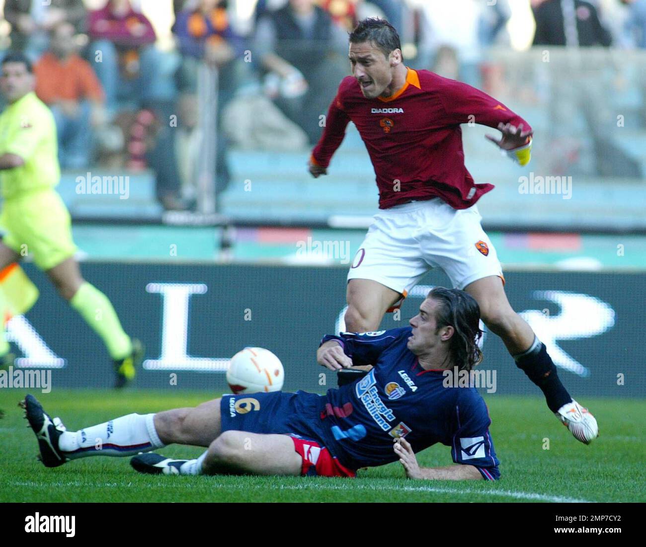 Twelfth date of the Italian socccer league. A.S. Roma vs Catania ...