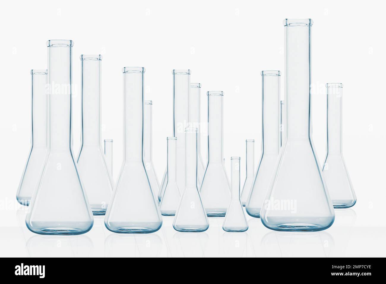 laboratory flasks, glass jars, laboratory, white background Stock Photo ...