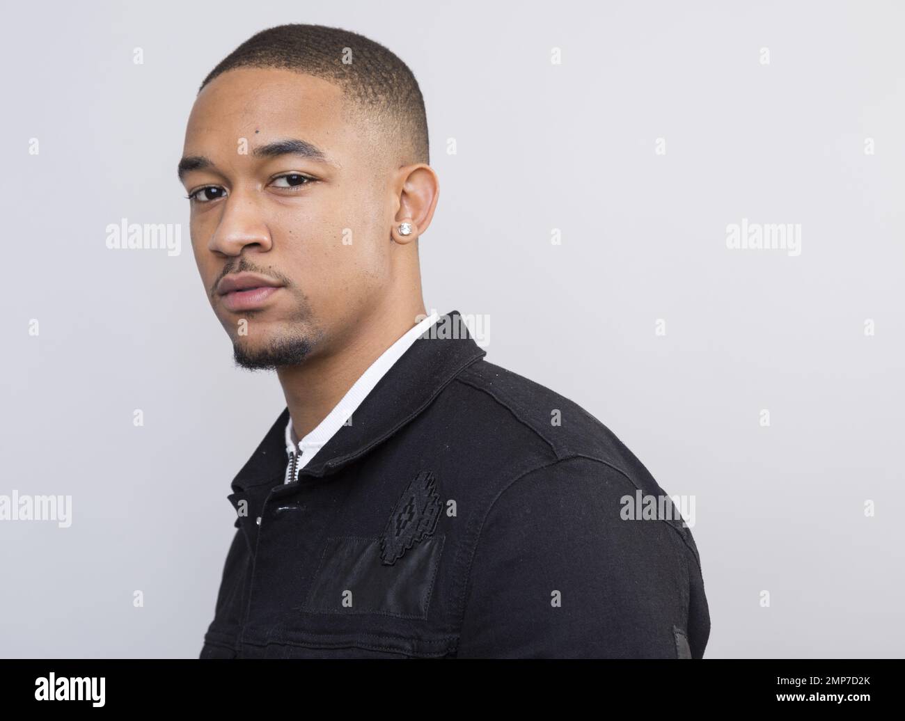Peyton 'Alex' Smith cast member in the Bet series 'The Quad' poses for ...