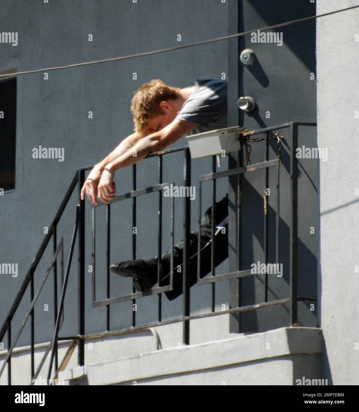 Aaron Carter takes a break from dance practice in Los Angeles, Ca. 9/18 ...