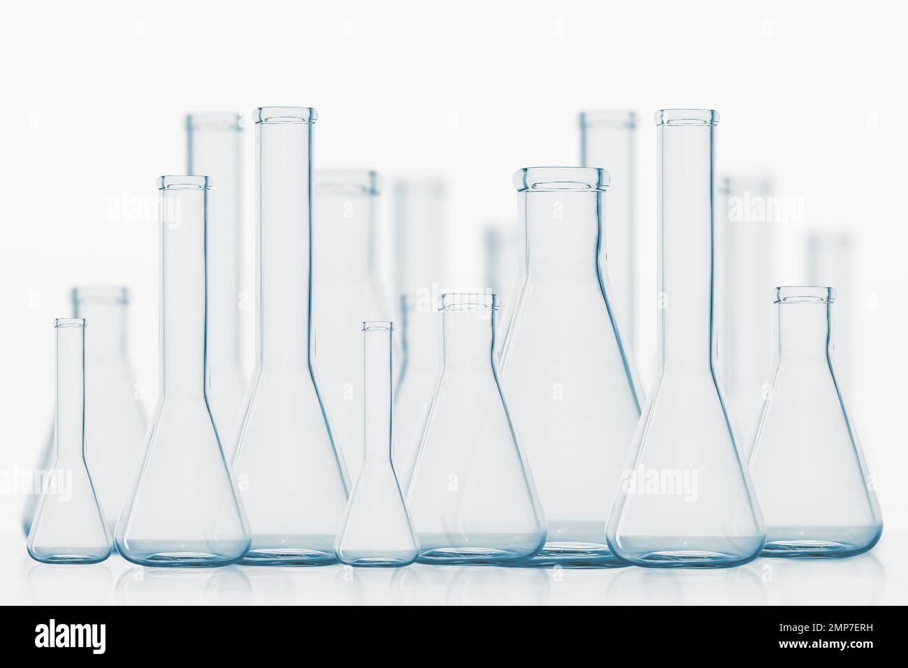 laboratory flasks, glass jars, laboratory, white background Stock Photo ...