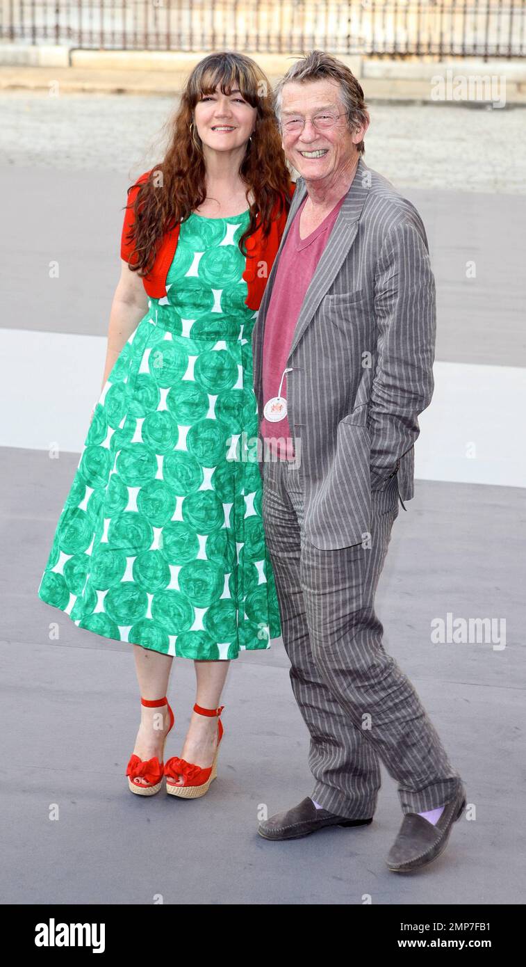 Anwen Rees Meyers and John Hurt at the Academy of Arts Summer ...