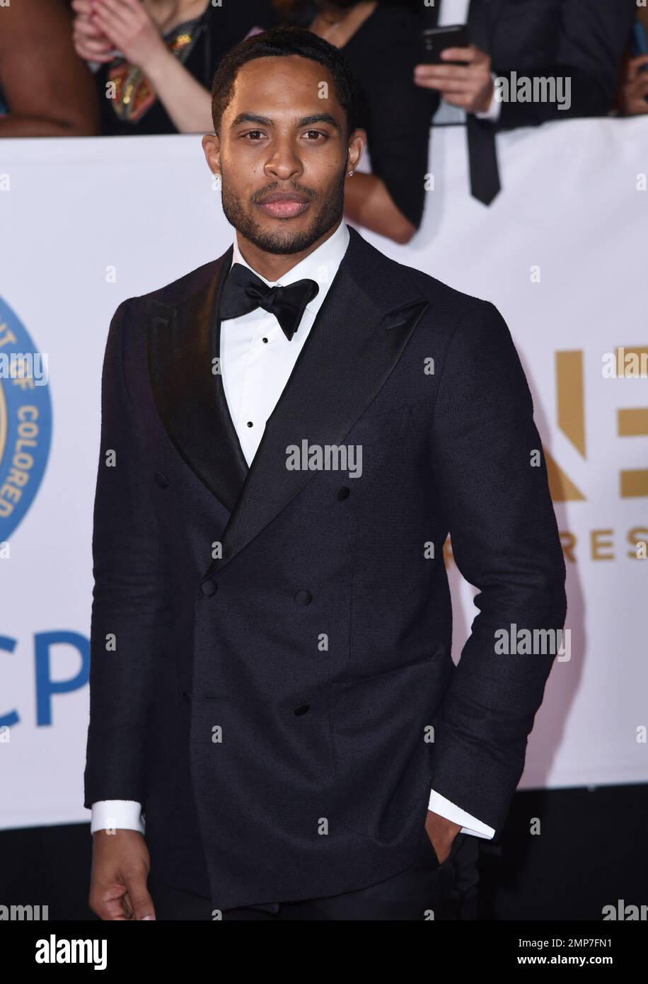 Brandon P Bell arrives at the 49th annual NAACP Image Awards at the Pasadena Civic Auditorium on ...