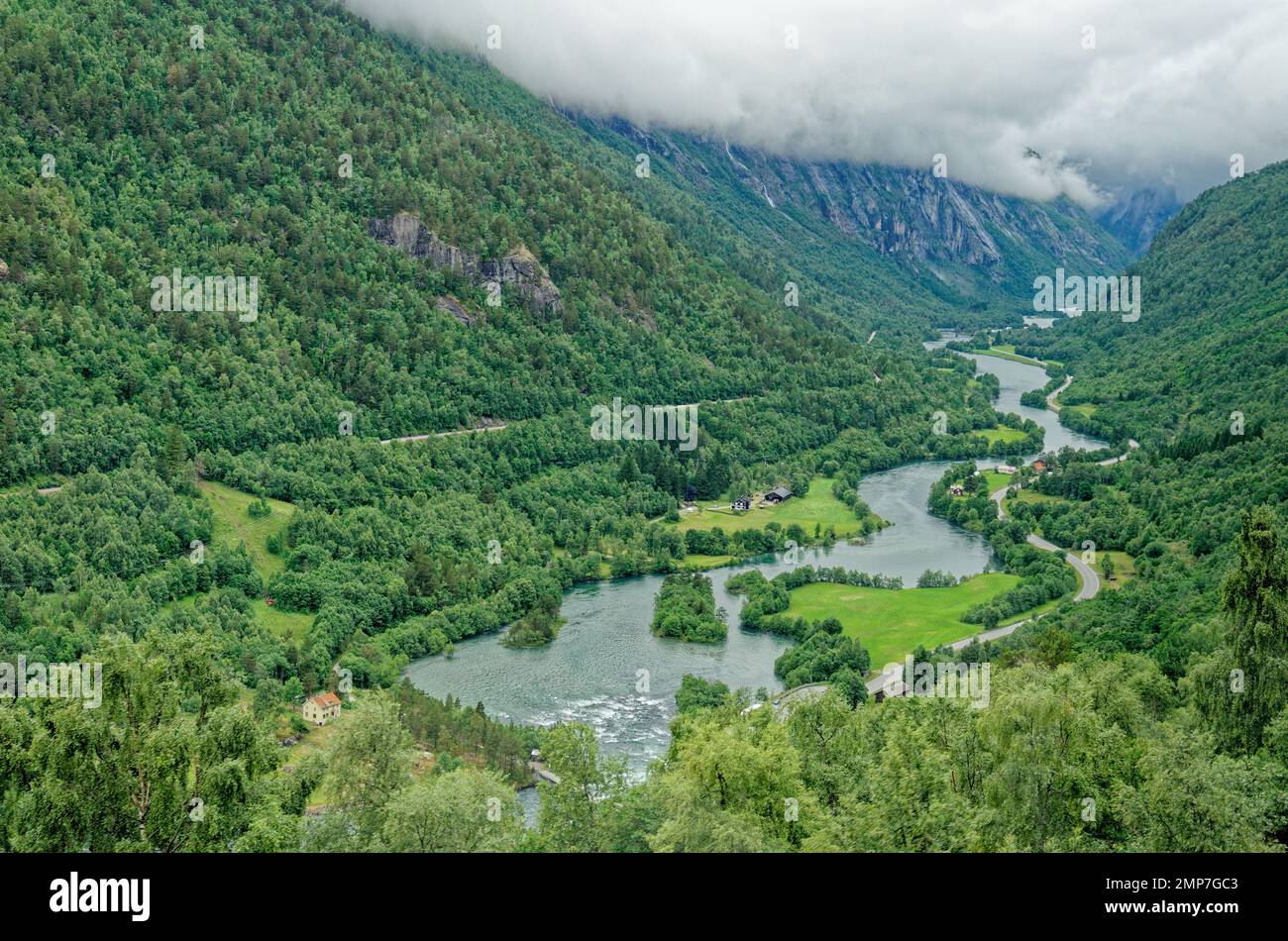 Beautiful norwegian landscape in the summer time - Andalsnes - Norway ...