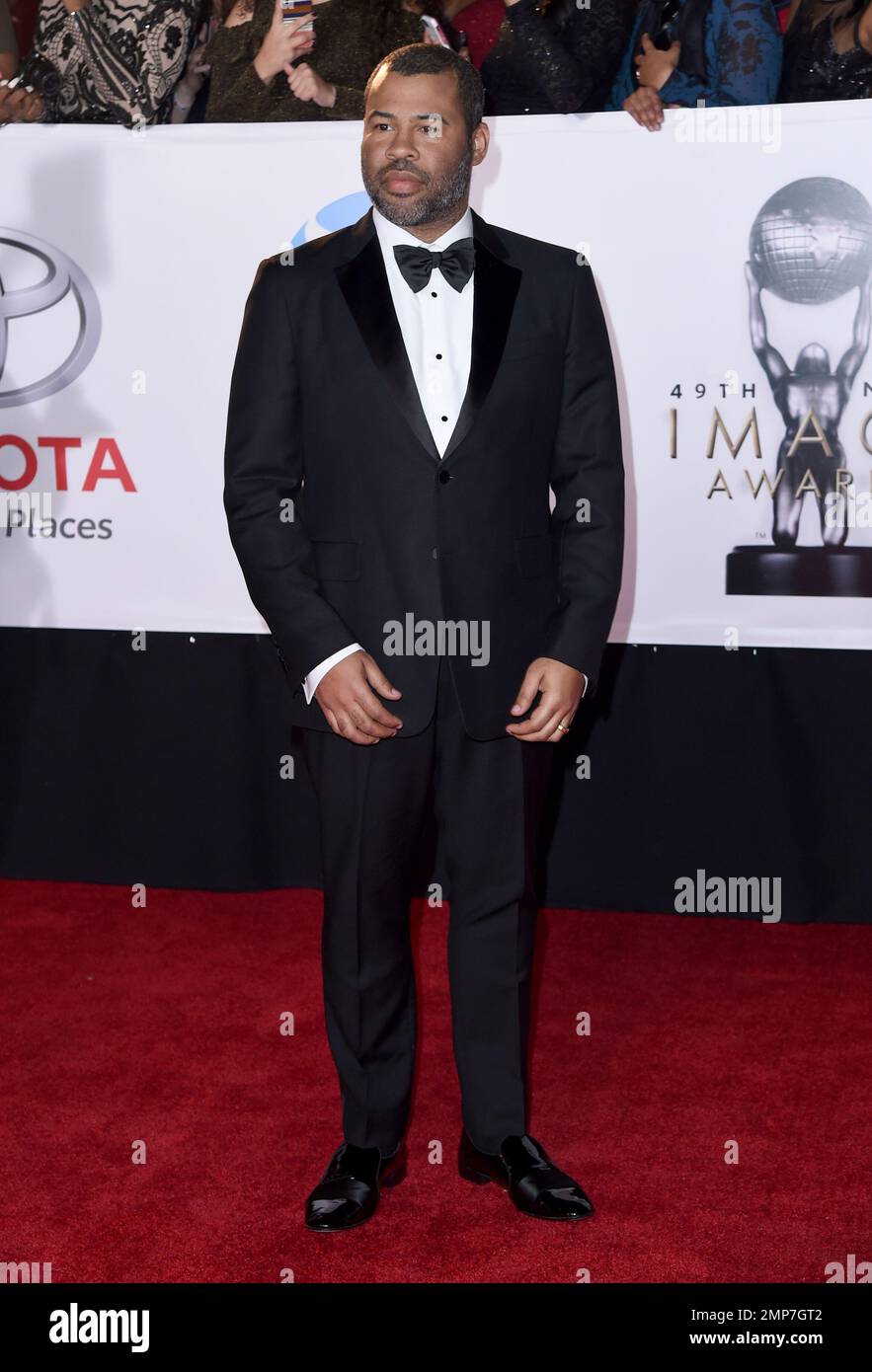 Jordan Peele arrives at the 49th annual NAACP Image Awards at the ...